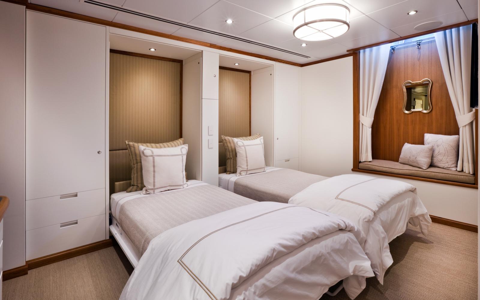 Twin Cabin Image Gallery – Luxury Yacht Browser | by CHARTERWORLD ...